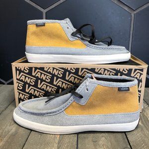 Vans | Shoes | New W Box Vans Rata Mid Grey Yellow Surf Sider | Poshmark